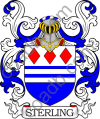 Stirling Family Crest, Coat of Arms and Name History