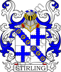 Stirling Family Crest, Coat of Arms and Name History