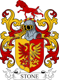 Stone Family Crest, Coat of Arms and Name History