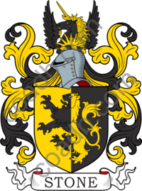Stone Family Crest, Coat of Arms and Name History