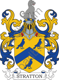 Stratton Family Crest, Coat of Arms and Name History