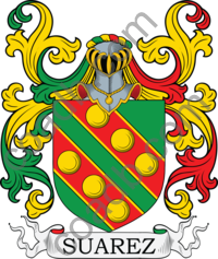 Suarez Family Crest, Coat of Arms and Name History