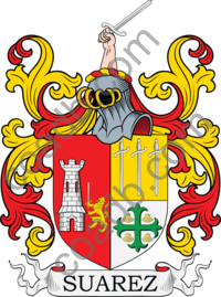 Suarez Family Crest, Coat of Arms and Name History