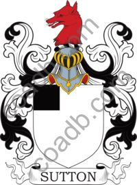 Sutton Family Crest, Coat of Arms and Name History