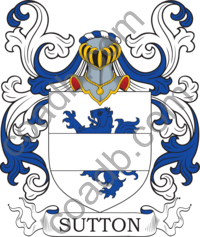 Sutton Family Crest, Coat of Arms and Name History