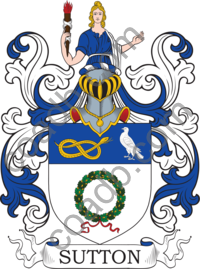 Sutton Family Crest, Coat of Arms and Name History