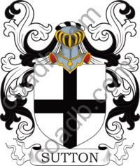 Sutton Family Crest, Coat of Arms and Name History