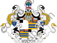 Sutton Family Crest, Coat of Arms and Name History