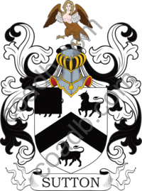 Sutton Family Crest, Coat of Arms and Name History