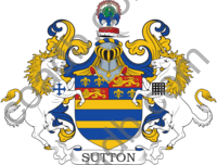 Sutton Family Crest, Coat of Arms and Name History