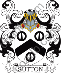 Sutton Family Crest, Coat of Arms and Name History
