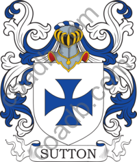Sutton Family Crest, Coat of Arms and Name History