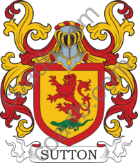 Sutton Family Crest, Coat of Arms and Name History