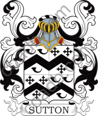 Sutton Family Crest, Coat of Arms and Name History