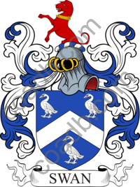 Swan Family Crest, Coat of Arms and Name History