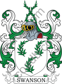 Swanson Family Crest, Coat of Arms and Name History