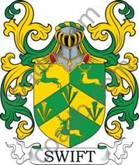 Swift Family Crest, Coat of Arms and Name History