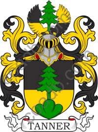 Tanner Family Crest, Coat of Arms and Name History