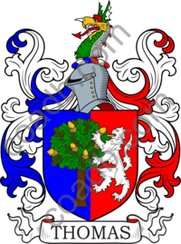 Thomas Family Crest, Coat of Arms and Name History