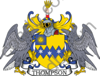 Thompson Family Crest, Coat of Arms and Name History