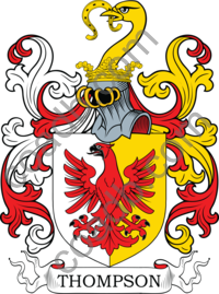Thompson Family Crest, Coat of Arms and Name History