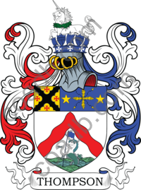 Thompson Family Crest, Coat of Arms and Name History