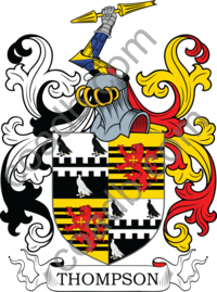 Thompson Family Crest, Coat of Arms and Name History