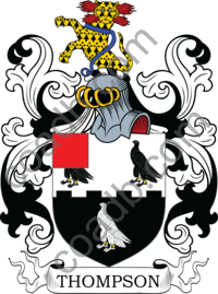 Thompson Family Crest, Coat of Arms and Name History