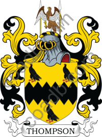 Thompson Family Crest, Coat of Arms and Name History