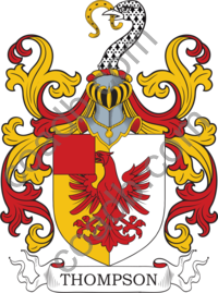 Thompson Family Crest, Coat of Arms and Name History