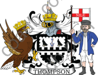 Thompson Family Crest, Coat of Arms and Name History