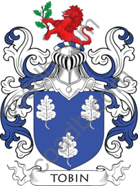 Tobin Family Crest, Coat of Arms and Name History