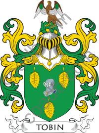 Tobin Family Crest, Coat of Arms and Name History