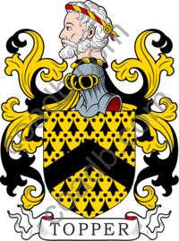 Topper Family Crest, Coat of Arms and Name History