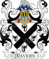 Travis Family Crest, Coat of Arms and Name History