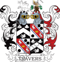 Travis Family Crest, Coat of Arms and Name History