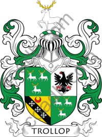 Trollop Family Crest, Coat of Arms and Name History