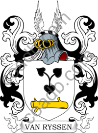 Van Ryssen Family Crest, Coat of Arms and Name History