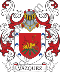 Vazquez Family Crest, Coat of Arms and Name History