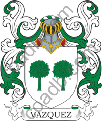 Vazquez Family Crest, Coat of Arms and Name History