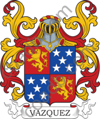 Vazquez Family Crest, Coat of Arms and Name History