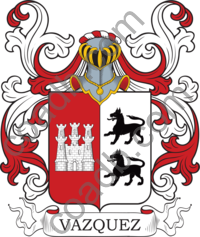 Vazquez Family Crest, Coat of Arms and Name History