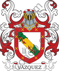 Vazquez Family Crest, Coat of Arms and Name History
