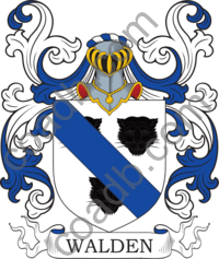 Walden Family Crest, Coat of Arms and Name History