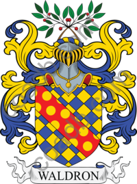 Waldron Family Crest, Coat of Arms and Name History