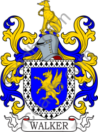 Walker Family Crest, Coat of Arms and Name History
