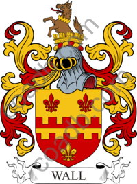 Wall Family Crest, Coat of Arms and Name History