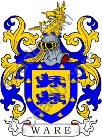 Ware Family Crest, Coat of Arms and Name History