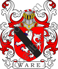 Ware Family Crest, Coat of Arms and Name History