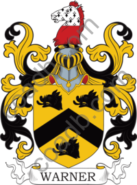 Warner Family Crest, Coat of Arms and Name History